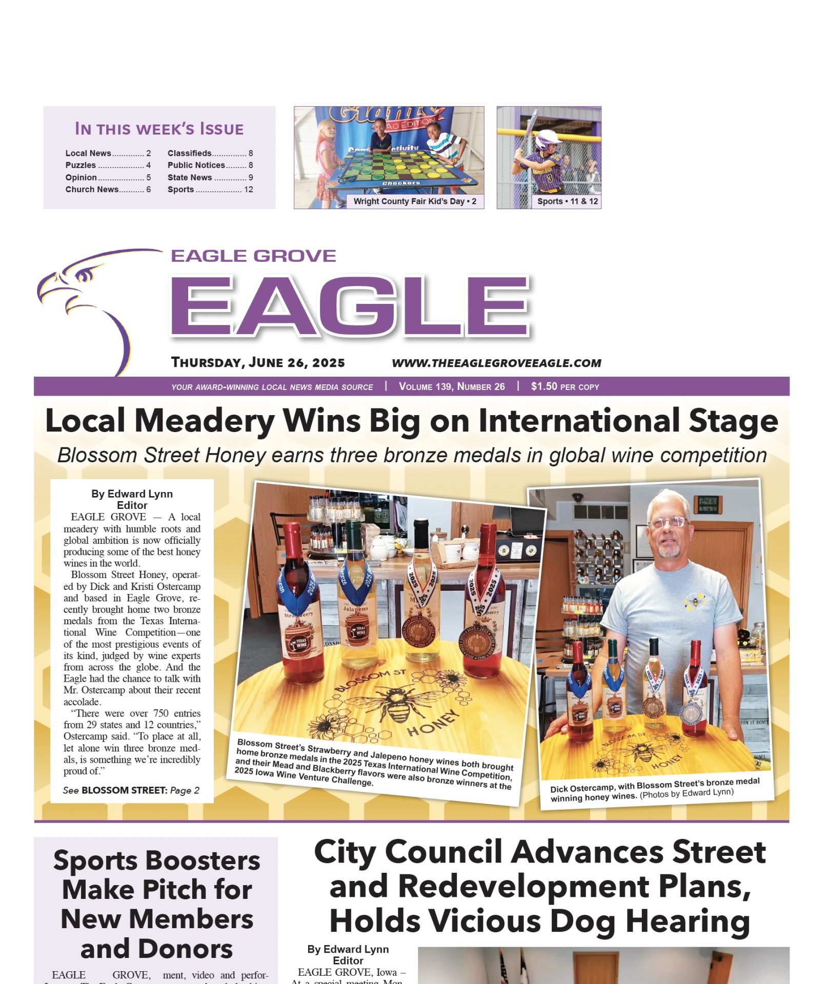 June 26, 2025 - Eagle Grove Eagle